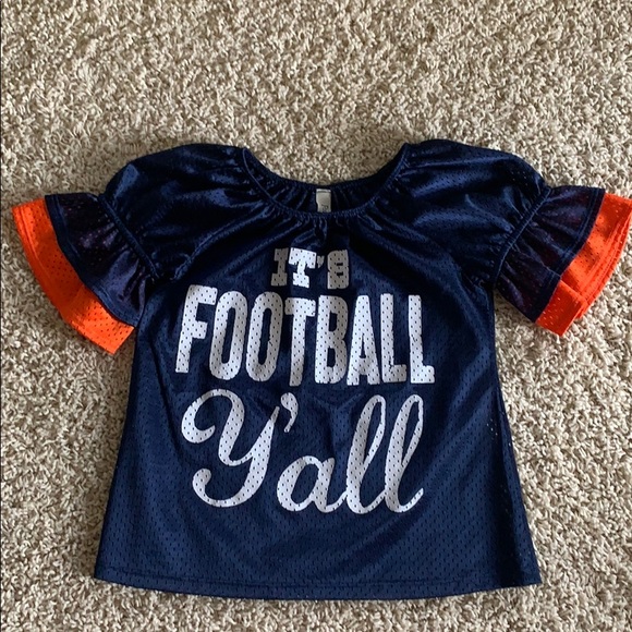 Shirts & Tops | So Cute Girls Football Jersey | Poshmark